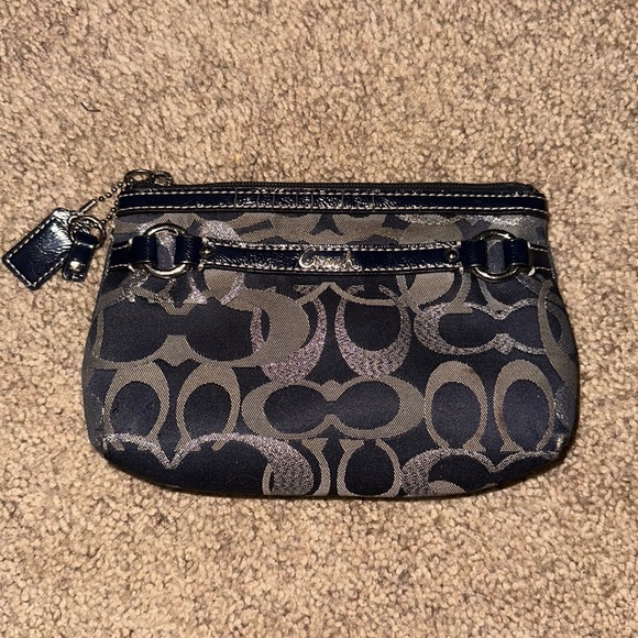 Coach | Bags | Blue Coach Zipper Pouch | Poshmark